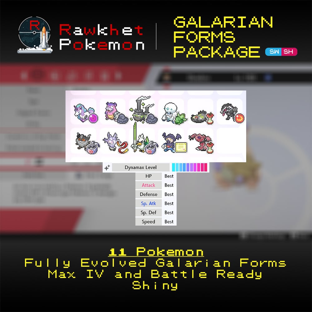 Buy ALL 10 Galarian Forms for Sword and Shield! - Rawkhet Pokemon