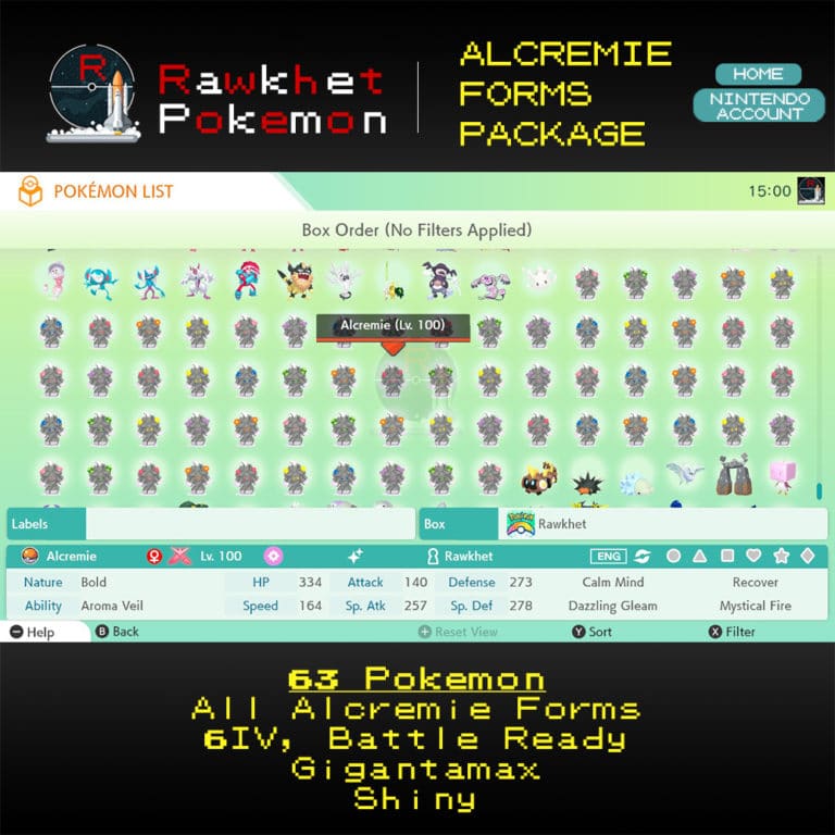 Buy ALL Alcremie Forms for Pokemon Home! - Rawkhet Pokemon