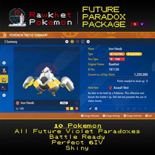 Future Paradox Package (10x, 6IV, Battle Ready) – Pokemon Scarlet and ...
